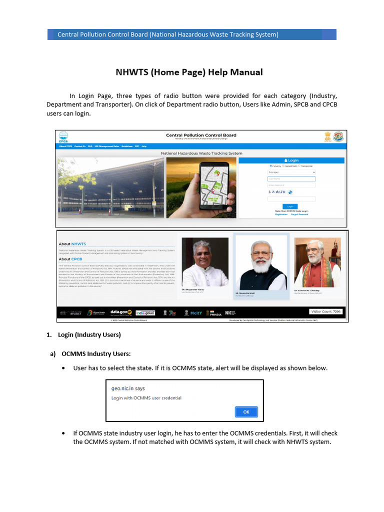 NHWTS Manual1 | PDF | Login | User (Computing)