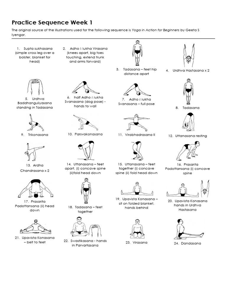 5 Weeks Sequences | PDF | Nondualism | Hatha Yoga