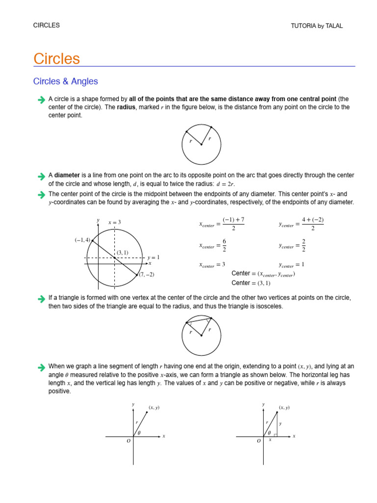 Circle | PDF | Triangle | Circle