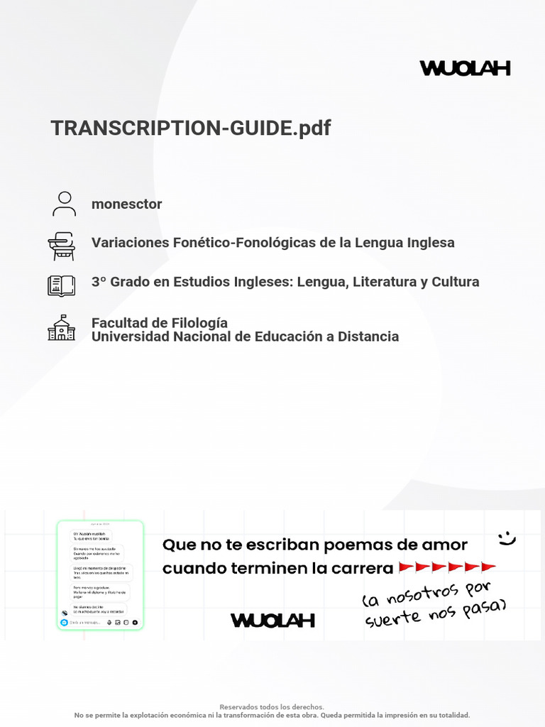 Transcription Guide | PDF | Syllable | Consonant