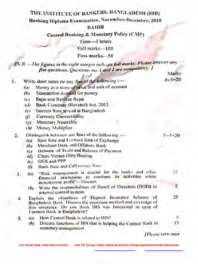 Banking Diploma Exam Guide 2018 | PDF | Science & Mathematics