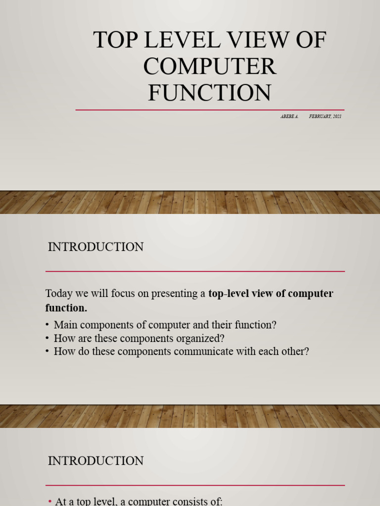 Comparch Top Level View | PDF | Central Processing Unit | Input/Output