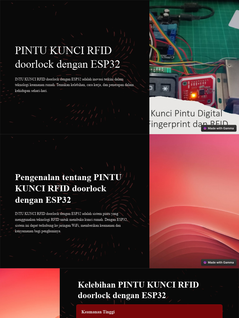 PINTU KUNCI RFID Doorlock Dengan ESP32 Ikbal R | PDF | Komputer