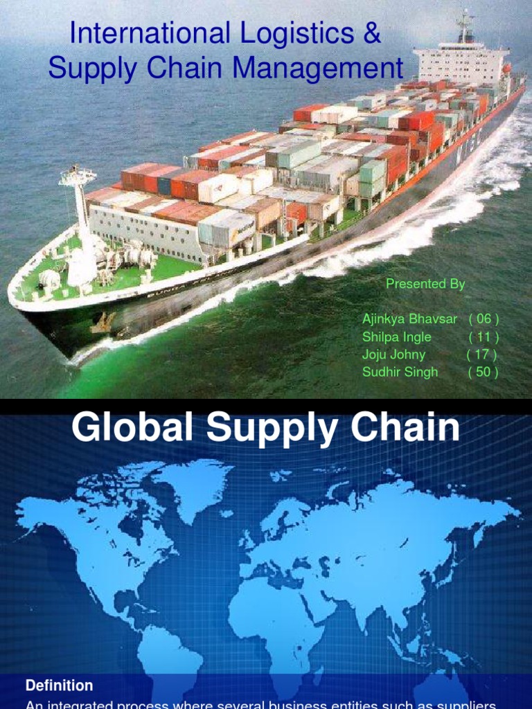 Presentation International Logistics Supply Chain Management Pdf