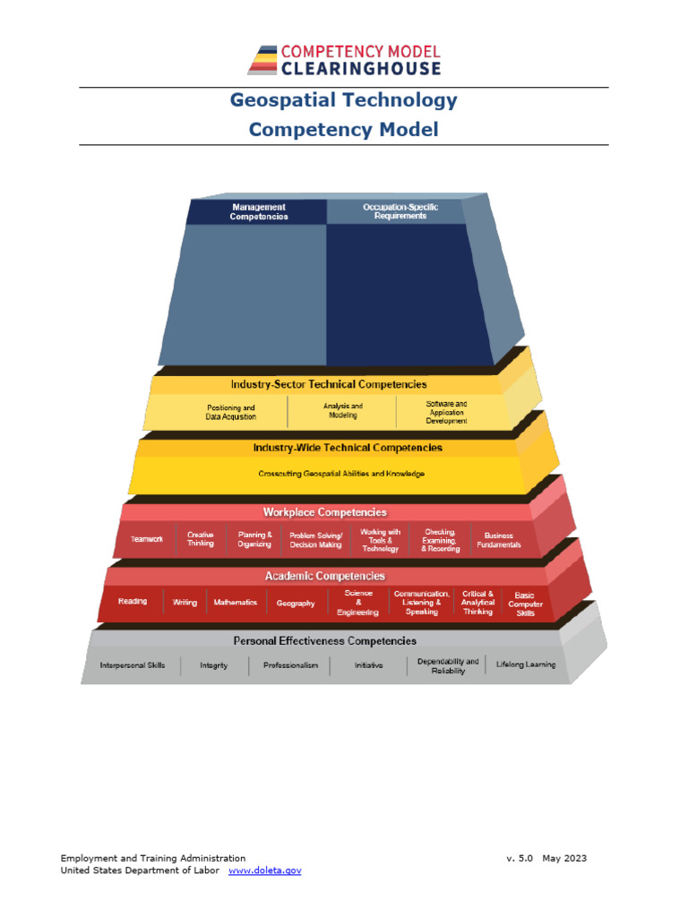 Geospatial - Technology Competency Model 2023 | PDF | Geography ...