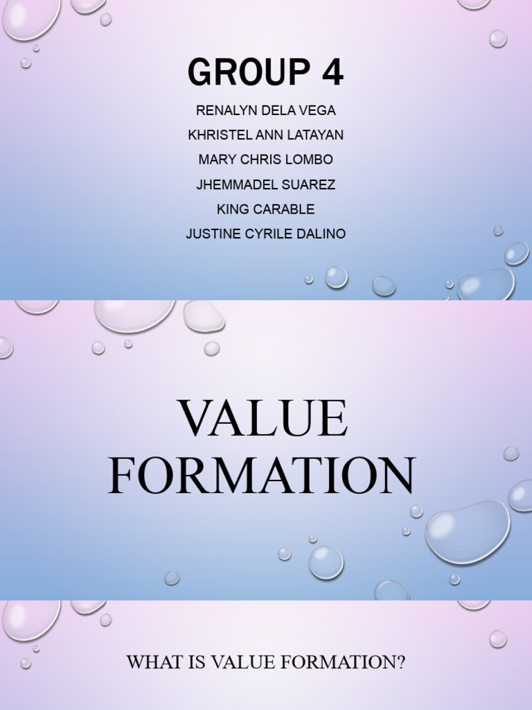 Value Formation | Download Free PDF | Experience | Self