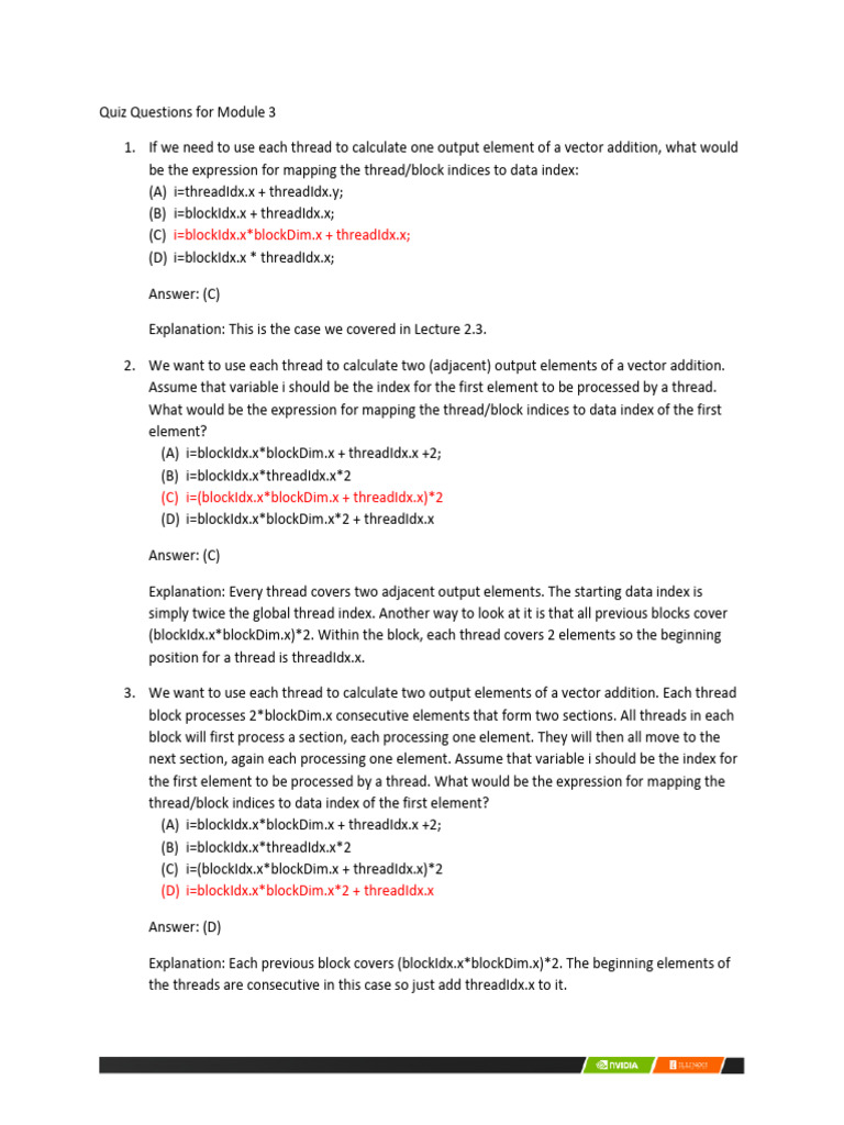 Module 3 Quiz | PDF | Thread (Computing) | Software Engineering