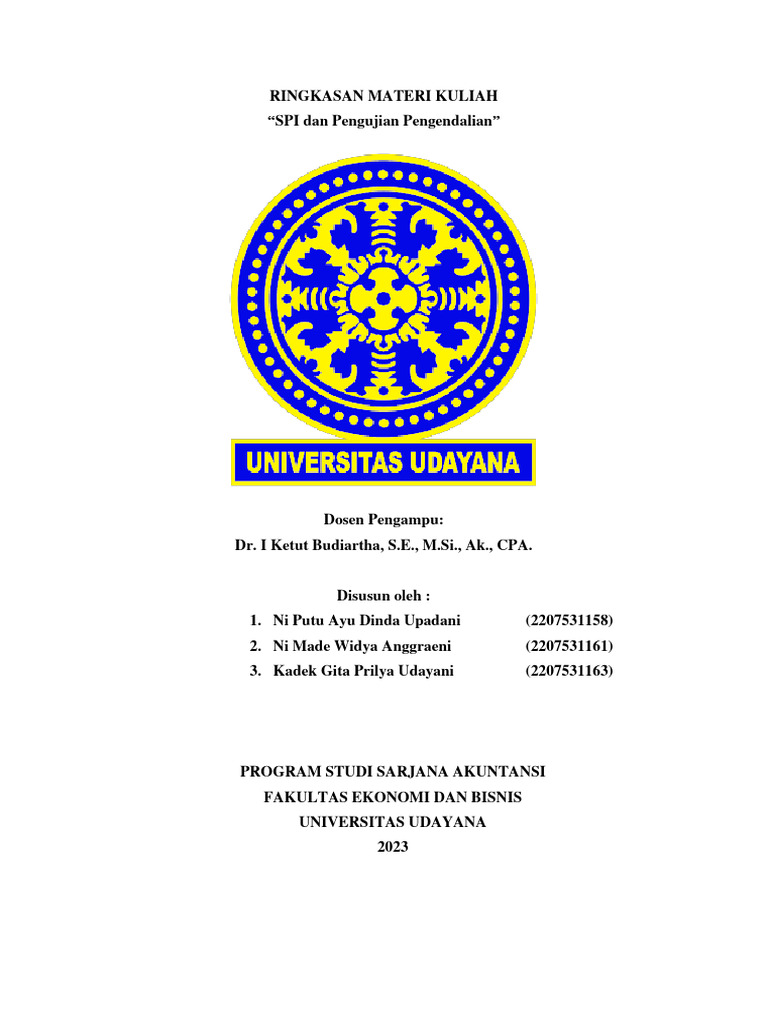 RMK 9 SPI Dan Pengujian Pengendalian Kel.12 | PDF