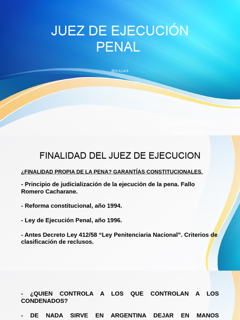 Resumen de Ejecucion de Sentencias | PDF | Habeas corpus | Pena capital