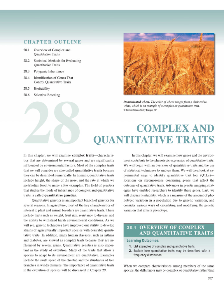 Quantitative Genetics | PDF