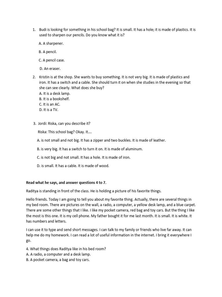 Describing Things | PDF