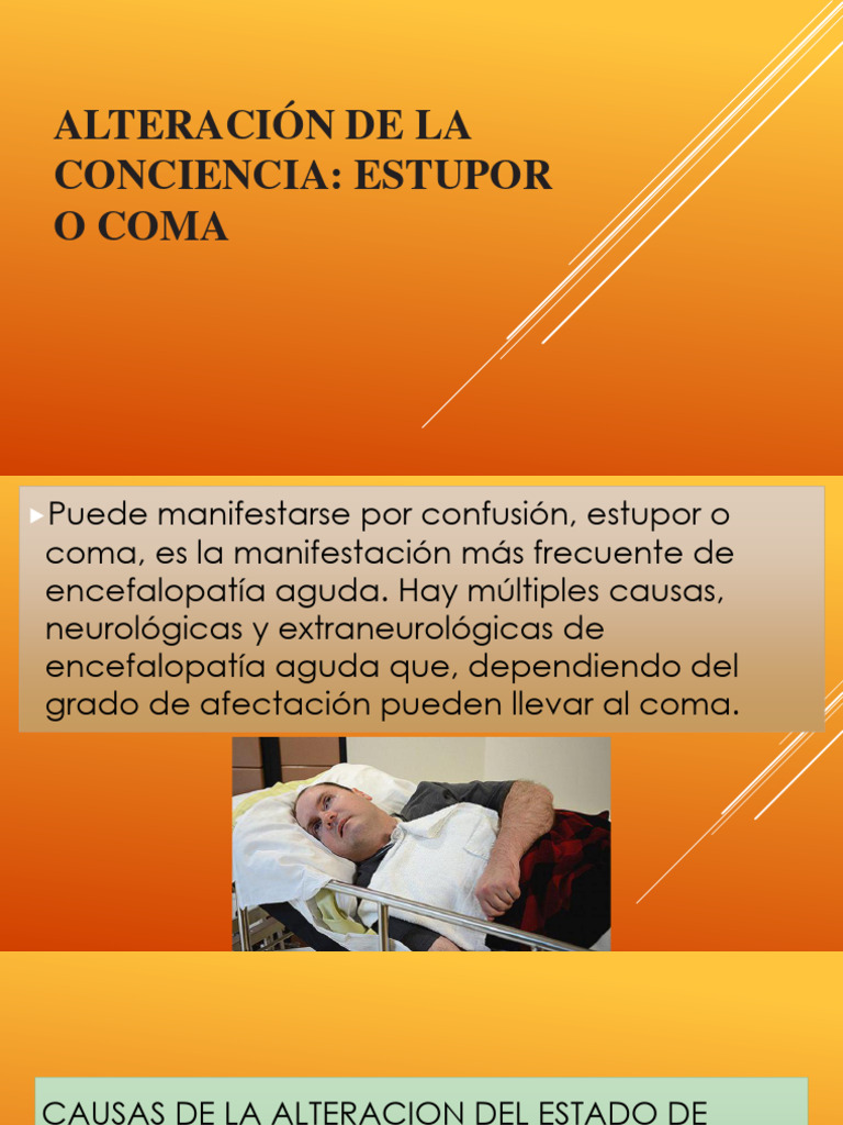 Estupor y Coma: Causas y Diagnóstico | PDF | Enfermedades y trastornos ...