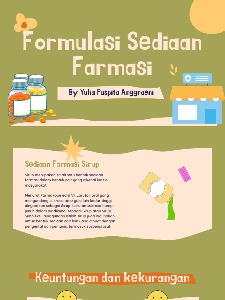 Formulasi Sediaan Farmasi | PDF