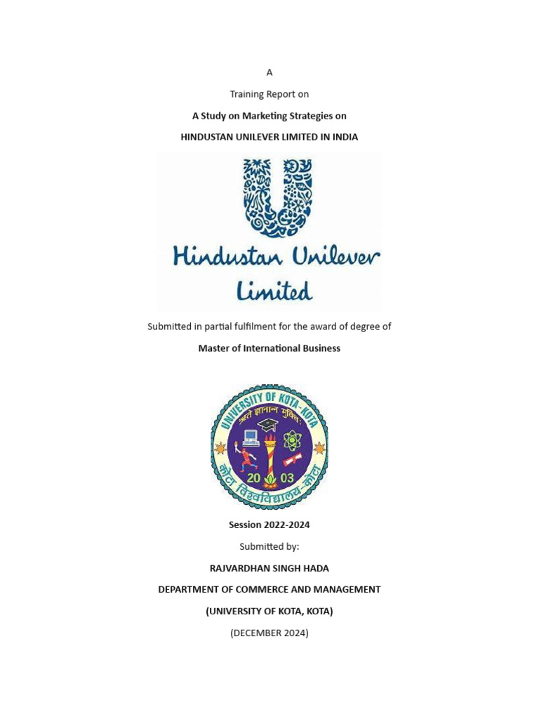 HUL Marketing Strategies Analysis 2024 | PDF | Swot Analysis | Unilever