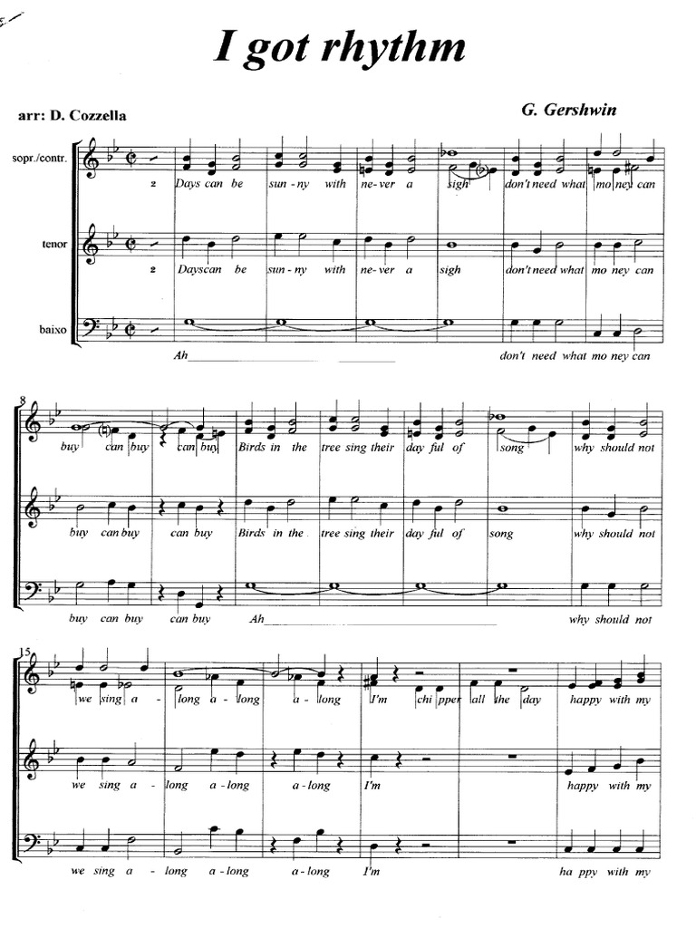 I Got Rhythm | PDF