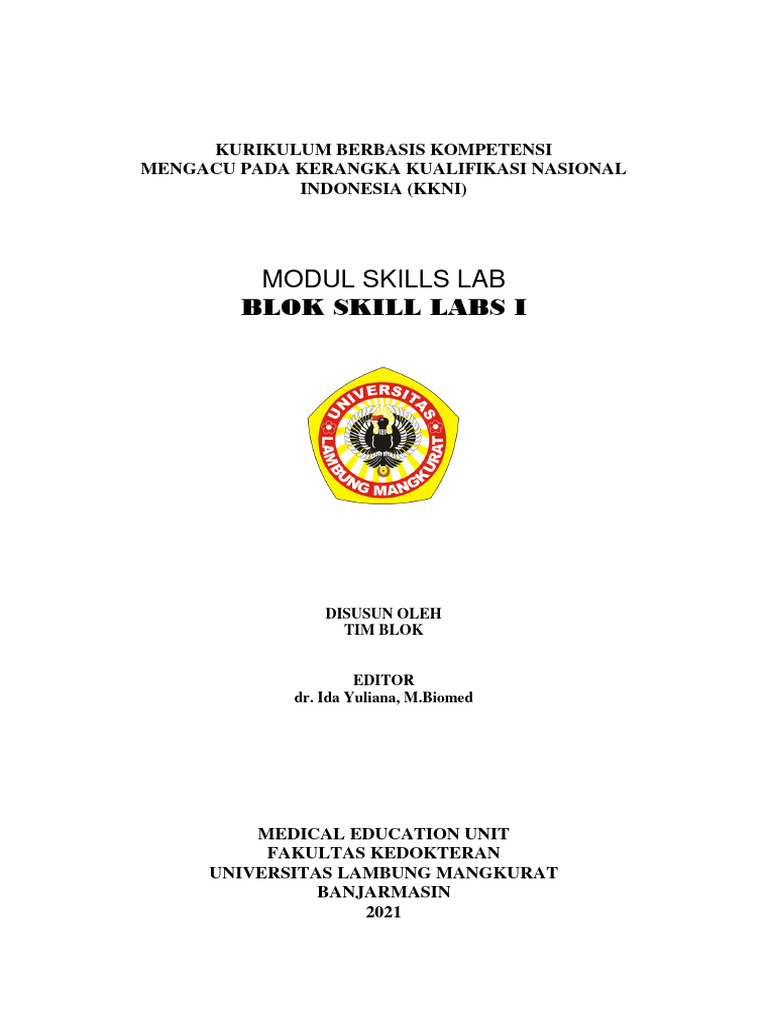 Modul Skills Lab Kedokteran 2021 | PDF