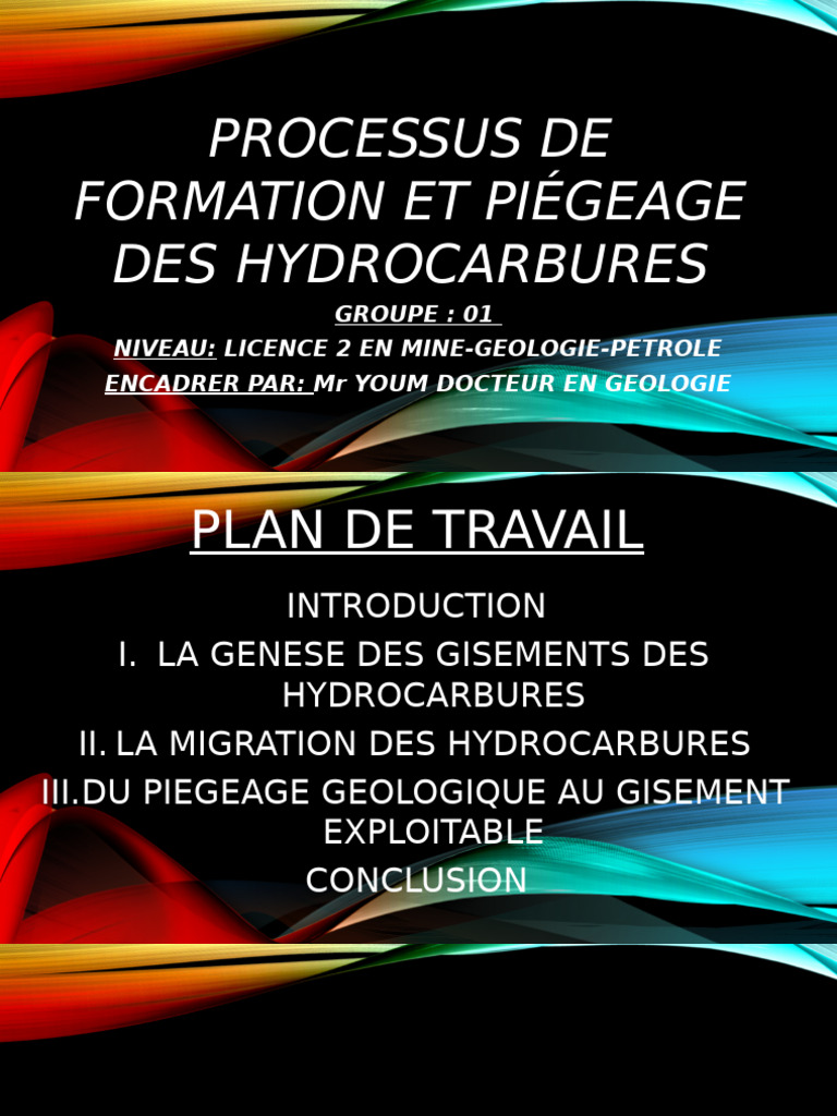 Processus de Formation Et Piegeage Des Hydrocarbures | PDF