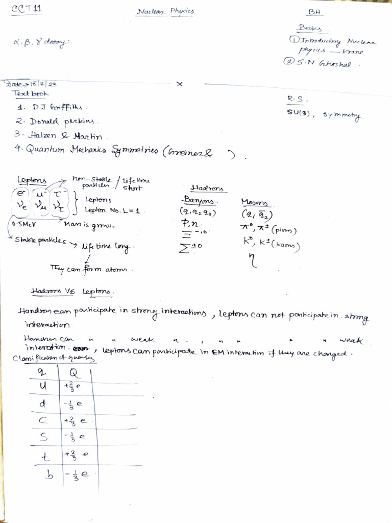 Rs Sir Partical Physics | PDF | Mathematical Physics | Subatomic Particles