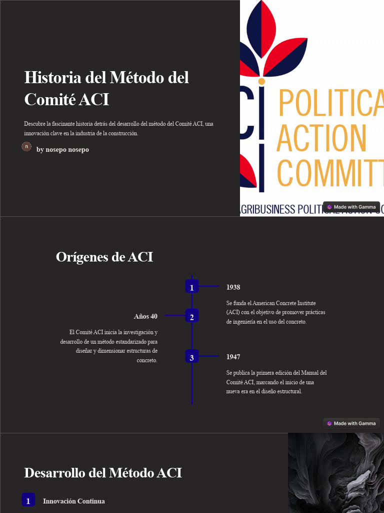 Historia Del Metodo Del Comite ACI | Descargar gratis PDF | Hormigón | Ingeniería
