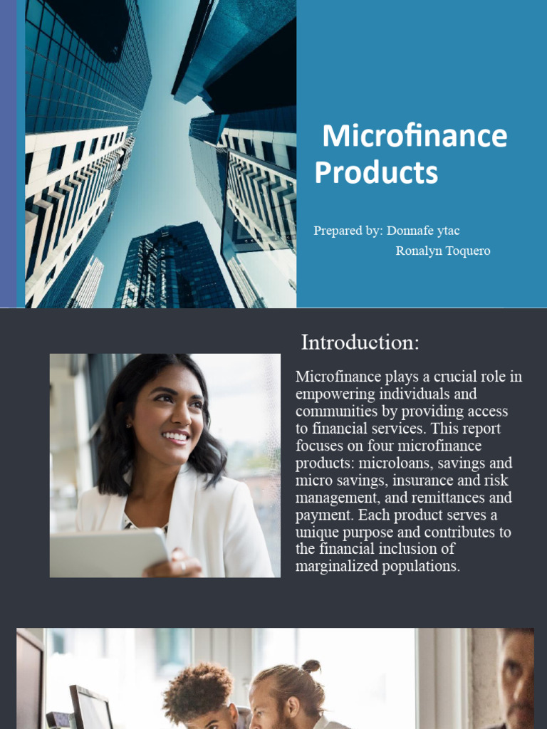 Microfinance Products | PDF | Insurance | Credit Card