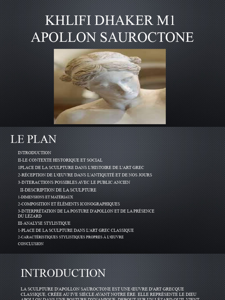 Apollon Sauroctone | PDF | Grèce ancienne | Apollon