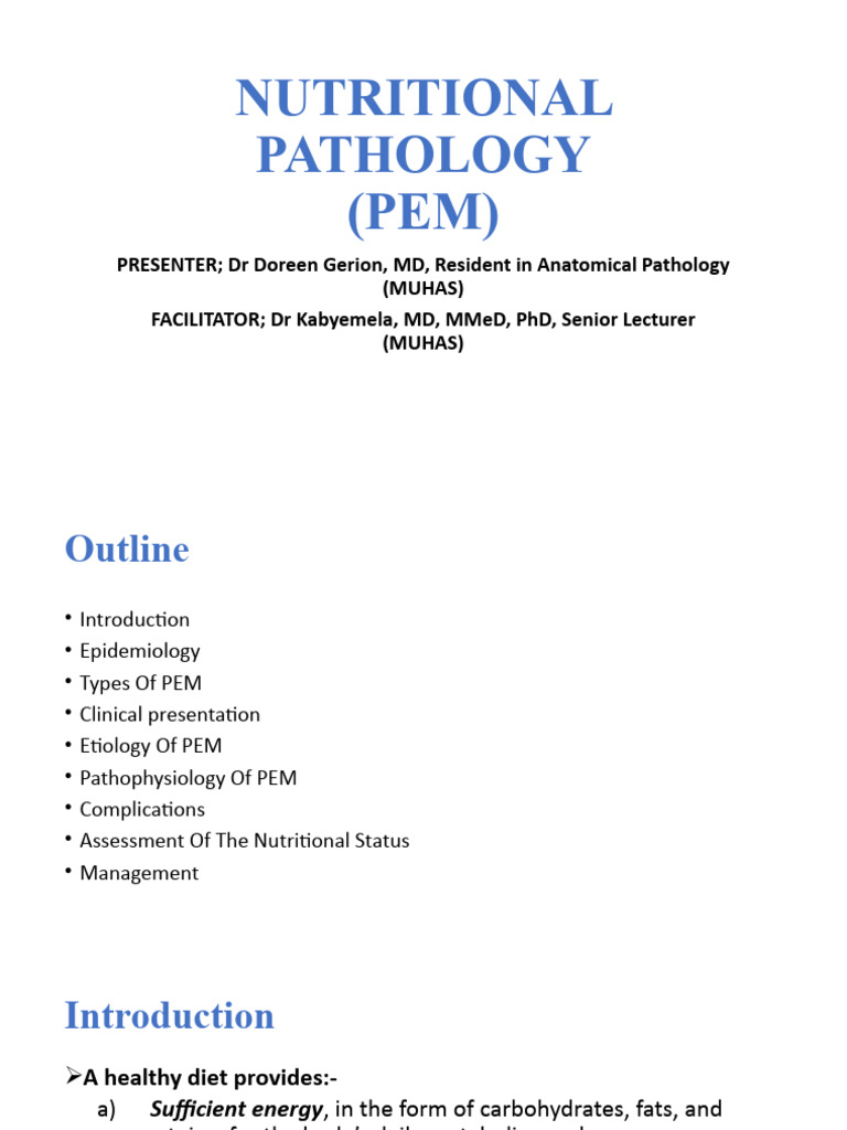 Nutritional Pathology Pem | PDF | Human Nutrition | Malnutrition