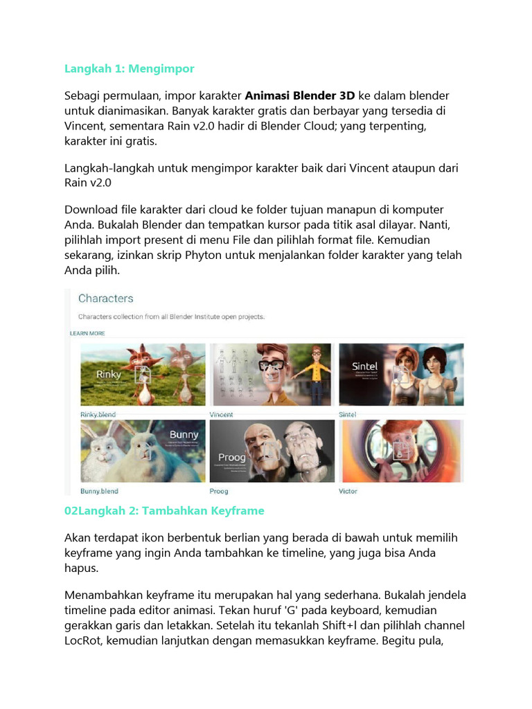 Contoh Animasi Blender Pdf