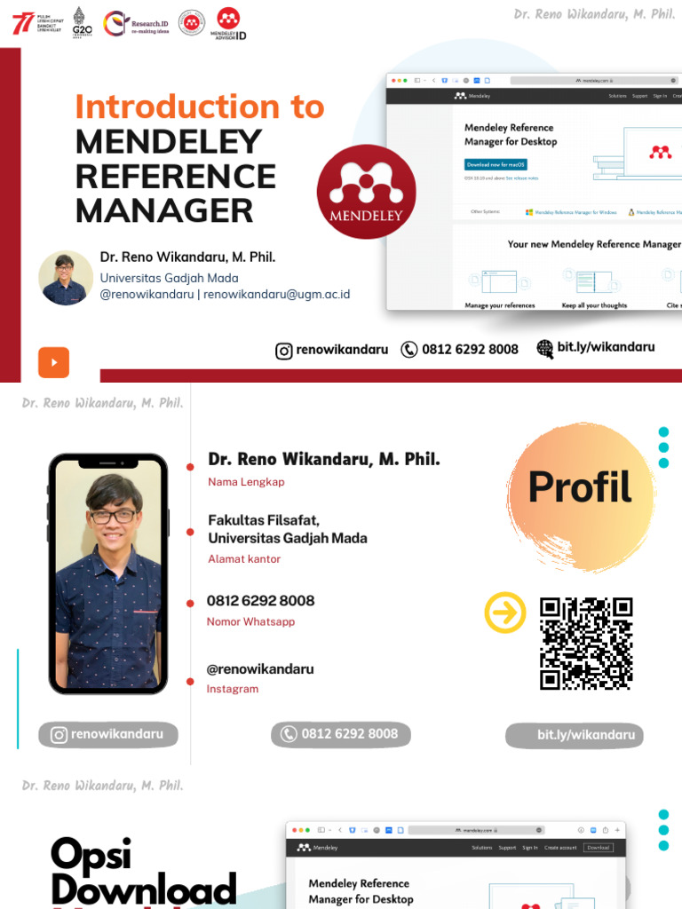 Introduction To Mendeley Reference Manager | PDF