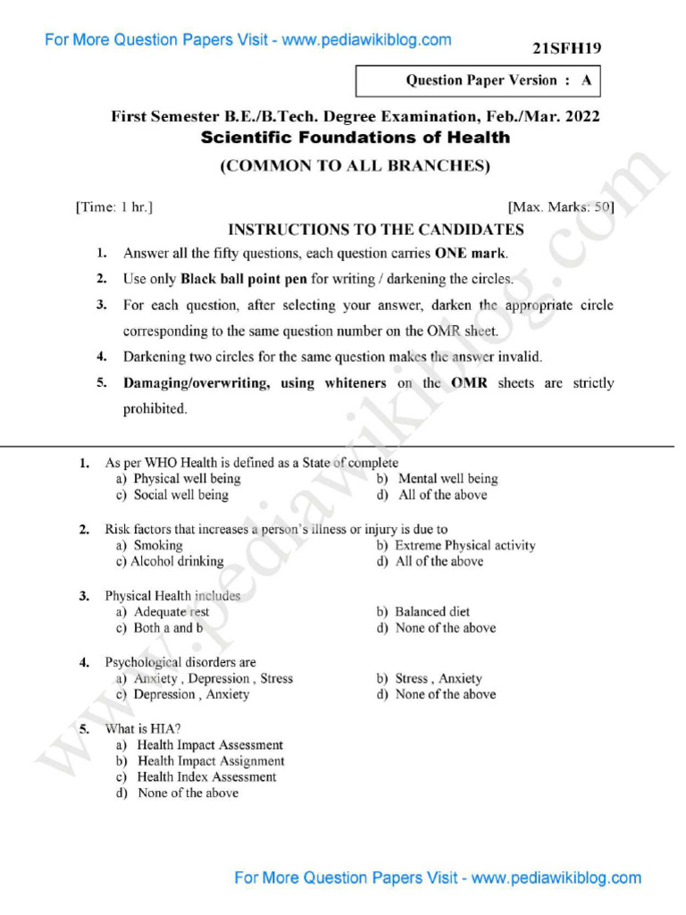 Scientific Foundation Mar 2022 (2021 Scheme) Version A | PDF