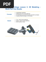 Onshape Workshop 1 Booklet | PDF | Computer File | Computer Aided Design