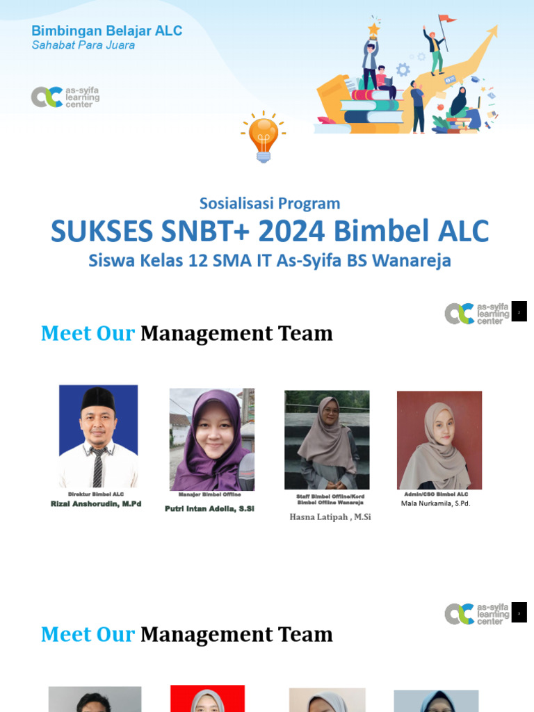 (Wanareja) Sosialisasi Program Sukses SNBT+ 2024 Alc - Murid | PDF