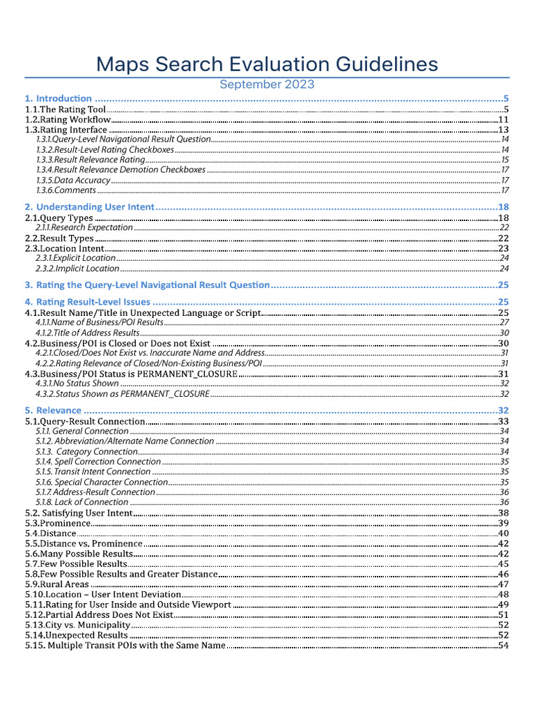 Maps Search Guidelines September 2023 SP | PDF