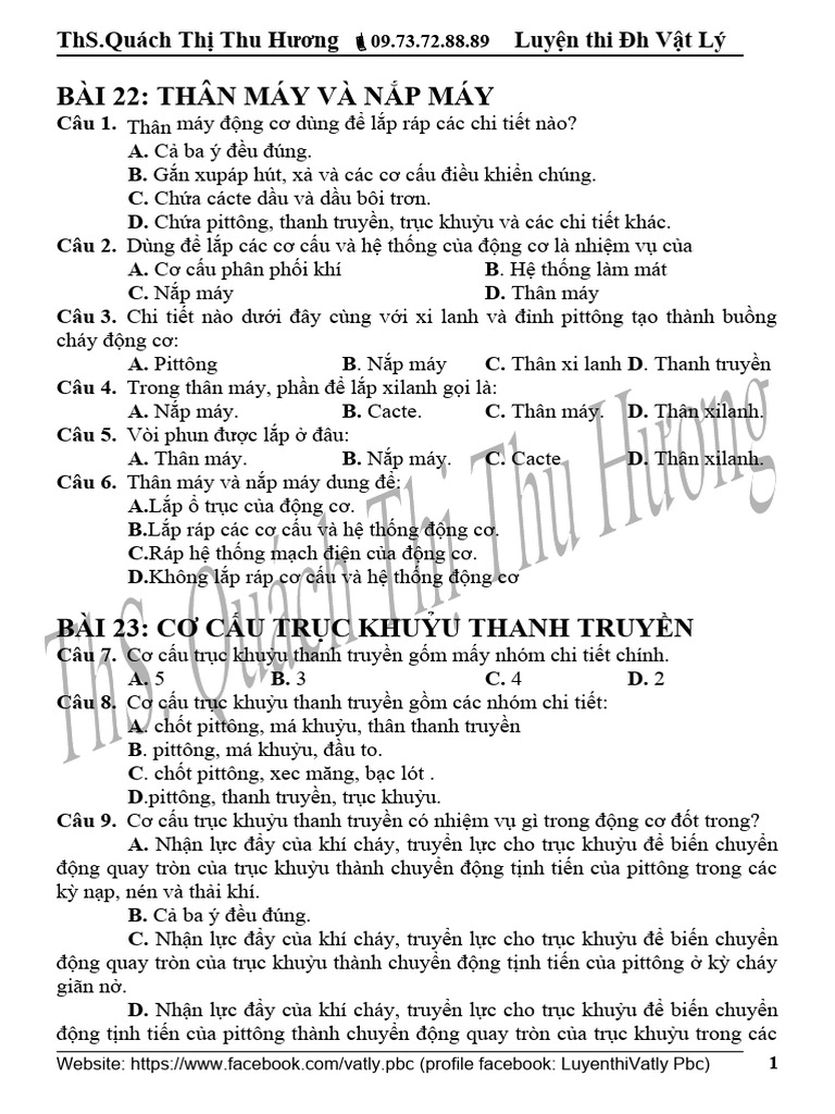 Bo de Trac Nghiem Cong Nghe 11 HK2 | PDF