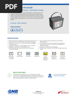 Exide Sprinter P-XP Data Sheet | PDF | Electricity | Galvanic Cells