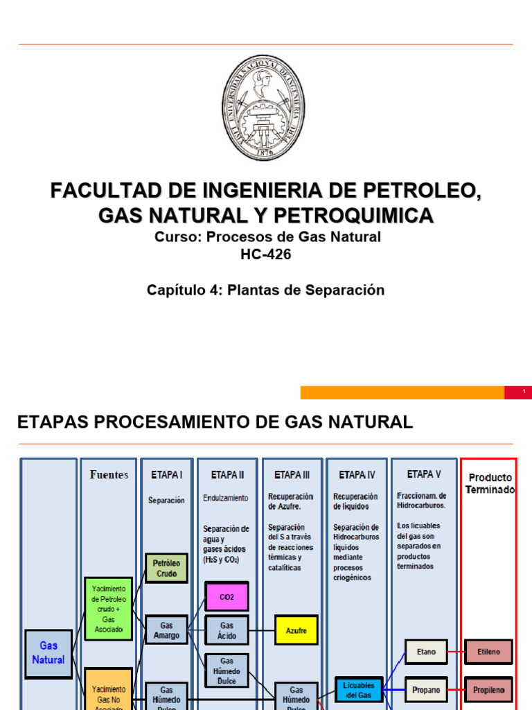 Cap 4 Plantas de Separación | PDF | Gas de petróleo licuado | Gas natural