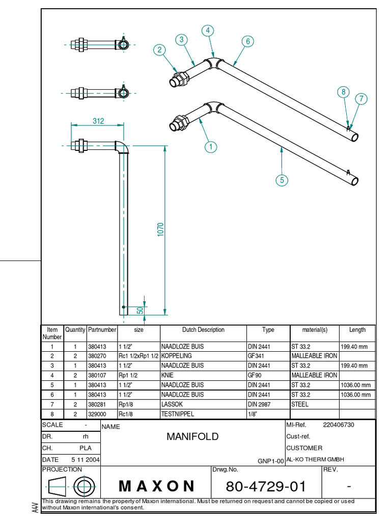 Maxon: Manifold | PDF | Metals | Iron