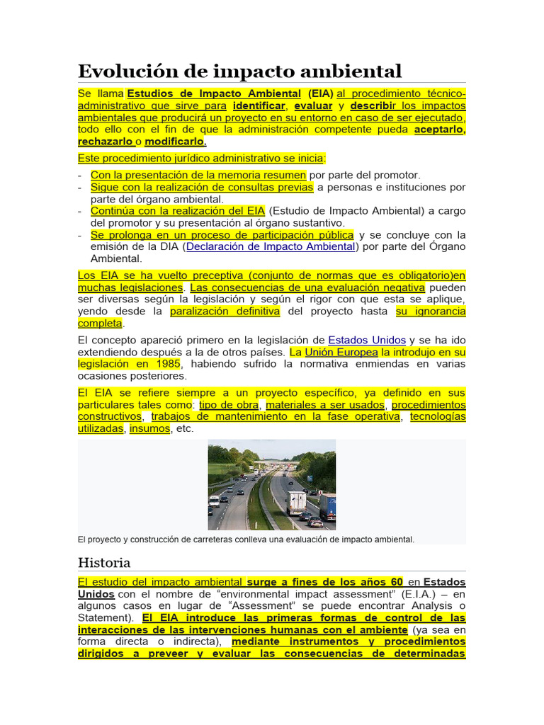 Evaluación de Impacto Ambiental | PDF | Evaluación de impacto ambiental | Entorno natural