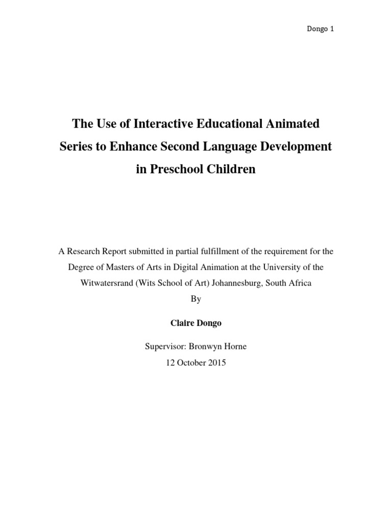 The Use of Interactive Educational Anima | PDF | Second Language ...