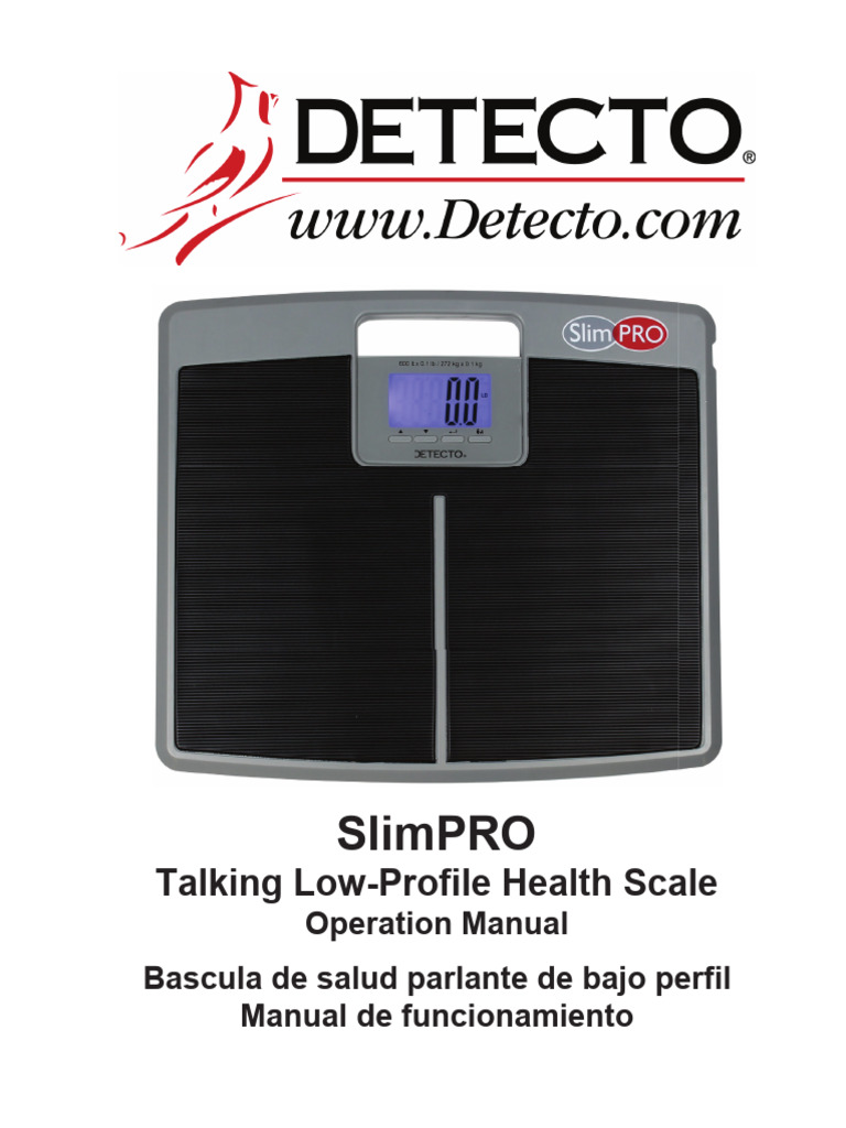 Báscula Detecto | PDF | Pound (Mass) | Weight