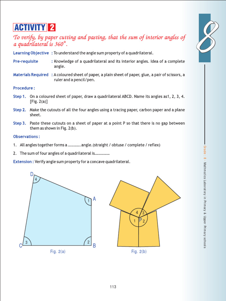 CBSE Class 8 Maths Activity 2 | PDF