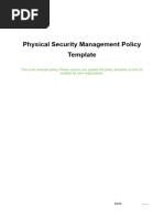 Security Management Plan Template | PDF | Security Guard | Identity ...
