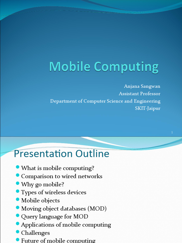 Mobile Computing Unit 1 | PDF | Server (Computing) | Proxy Server Mobile Computing Unit 1 | PDF | Server (Computing) | Proxy Server