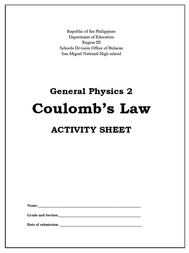 Module 2 - Coulomb's Law | PDF | Electric Charge | Force