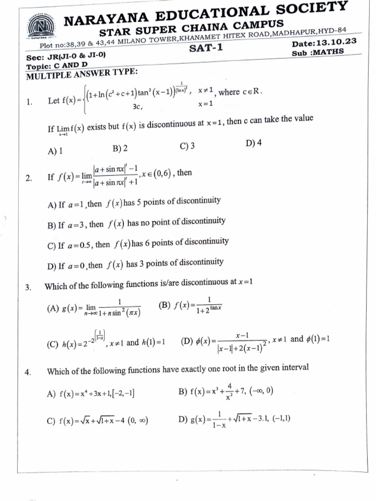 Continuity& Differentialbility | PDF | Mathematical Analysis | Mathematical Concepts
