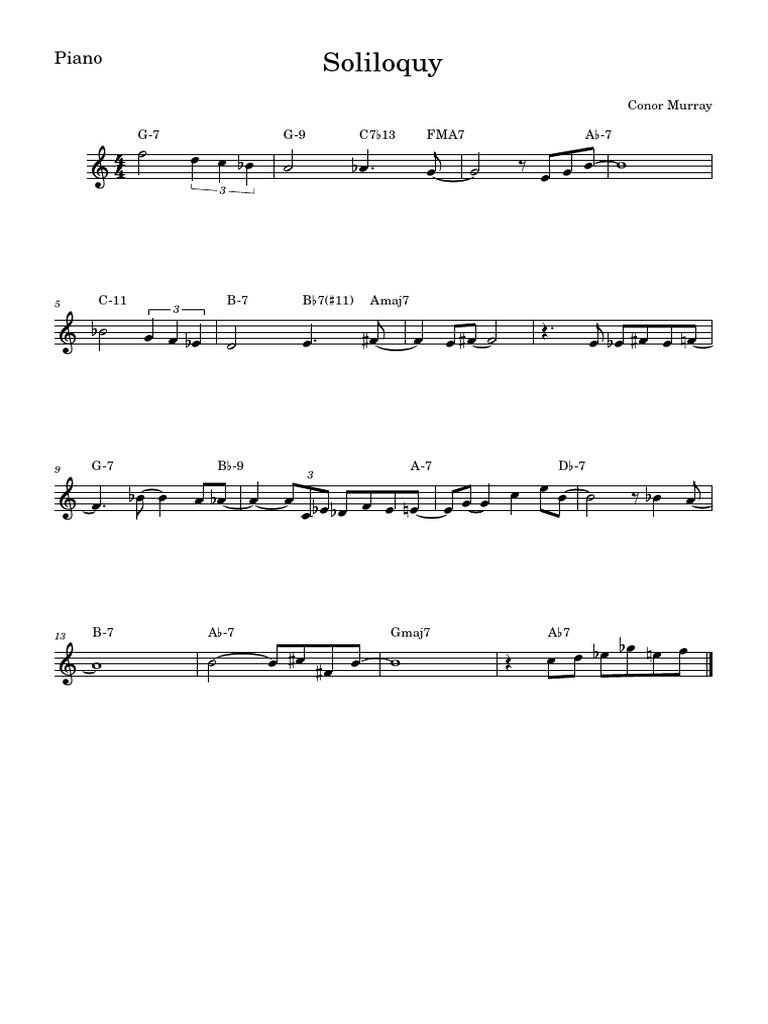 Soliloquy Piano | PDF