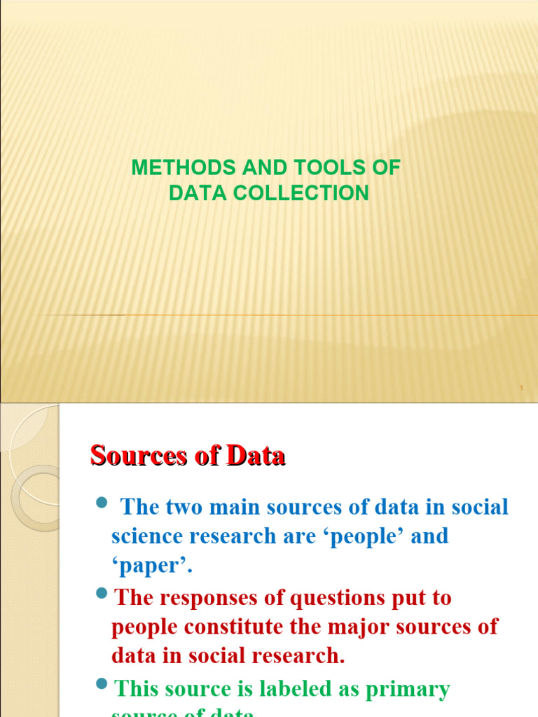 Data Collection Methods | PDF | Questionnaire | Data