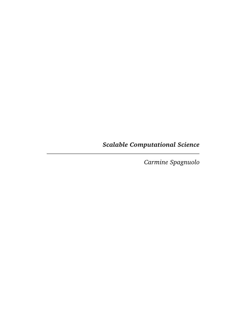 Scalable Computational Science | PDF | Parallel Computing | Scalability