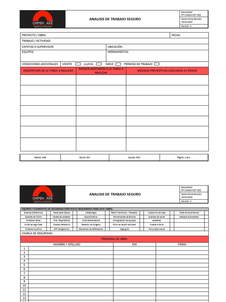 Planilla de Ats | Descargar gratis PDF | La seguridad | Seguridad y ...