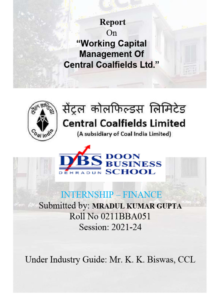 WCM Project REport MKS | Download Free PDF | Working Capital | Coke (Fuel)