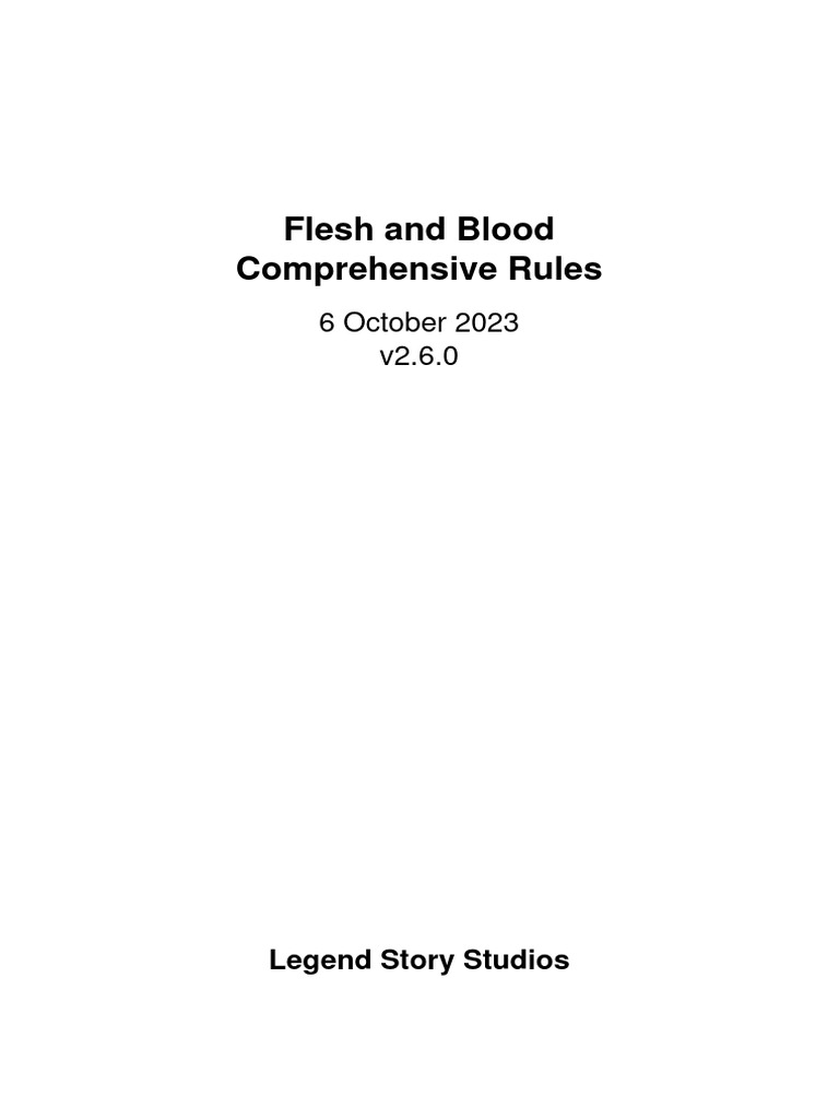 FaB Comprehensive Rules v2 6 0 Access | PDF | Computer Programming